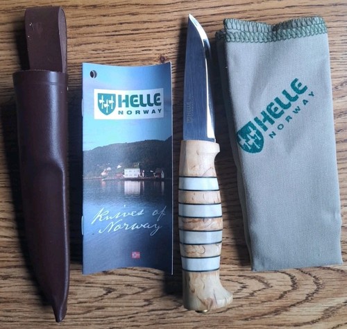 Helle "Arv" Knife - Hand Crafted in Norway W/Sheath, Box, Paper Work ...
