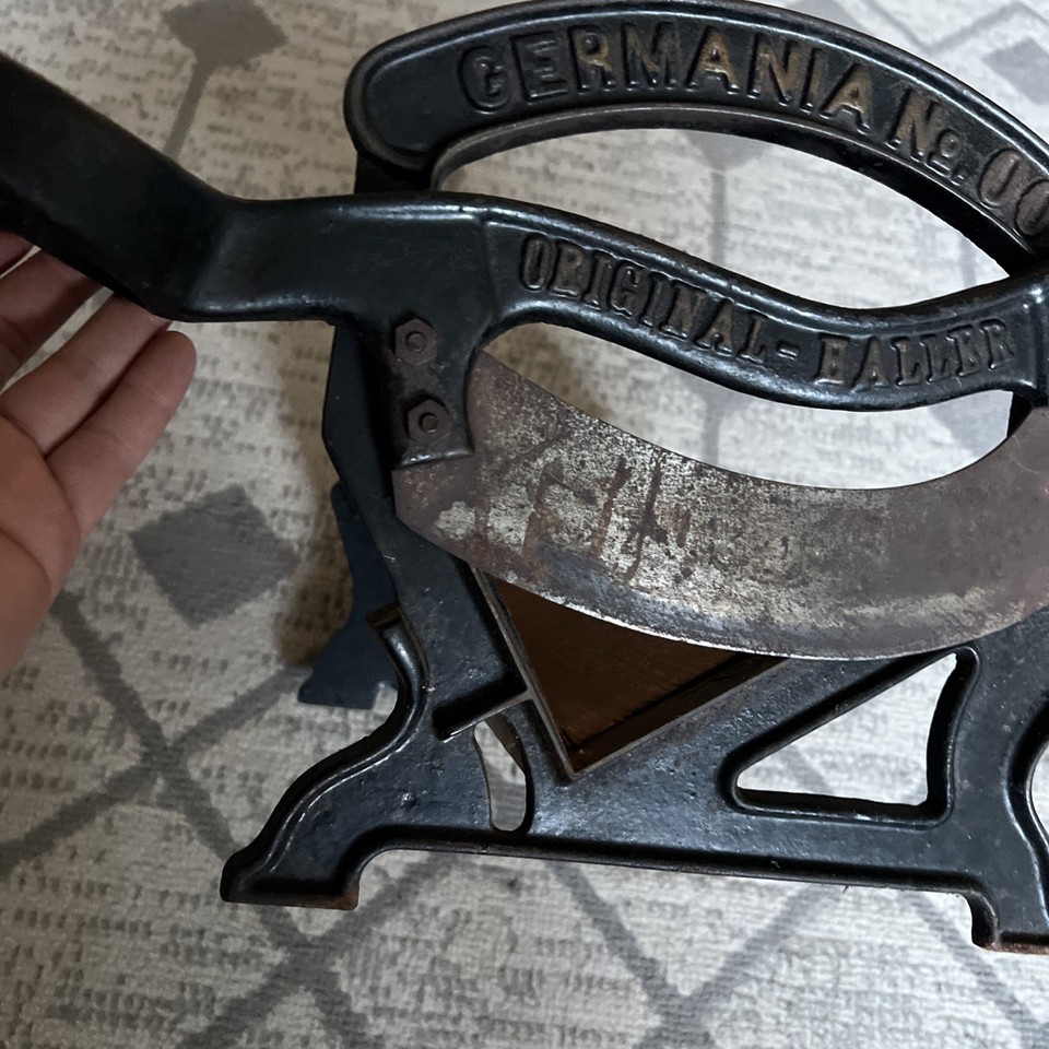 Germania Bread Cutter Cast- Iron Early 20th C. Guillotine Style ...