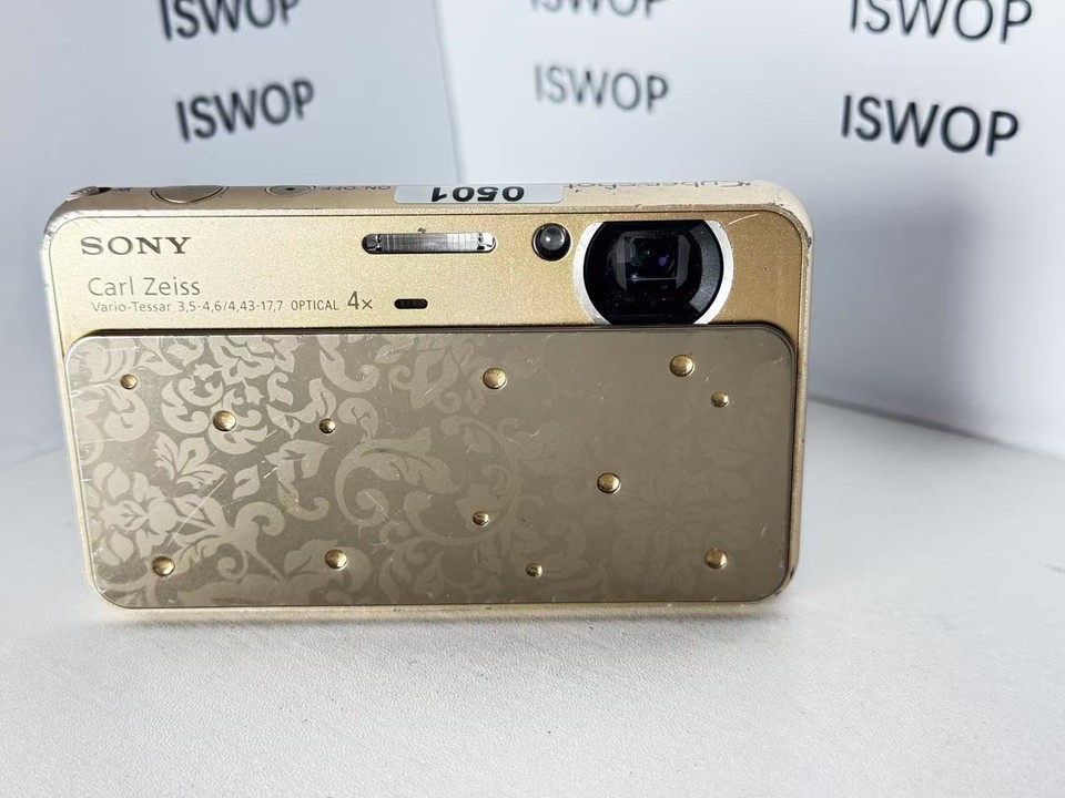 14.1MP Sony Cyber Shot DSC-T99D Vintage Cam Rare Gold English Ideal ...
