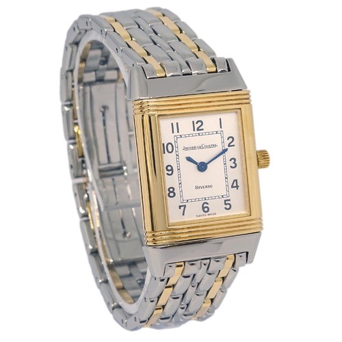 Jaeger Lecoultre Reverso Monoface Ref.260.5.08 Quartz Watch 18KYG SS ...