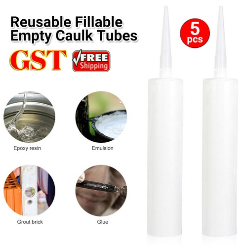 5PCS Reusable Fillable Empty Caulk Tubes For Home Supplies | eBay Australia
