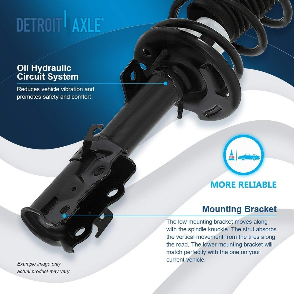 Front Struts w/ Coil Spring Assembly Sway Bars for 2011 2012 2013 Ford ...
