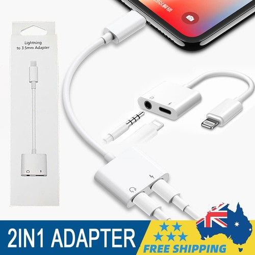 IPhone Jack to 3.5mm Splitter 2 in 1 Adapter to AUX Headphone Jack and ...