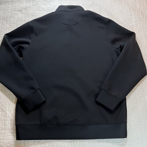 Charlie & Stitch Men's 1/4 Zip Black Polyester Spandex Jacket XL Made ...