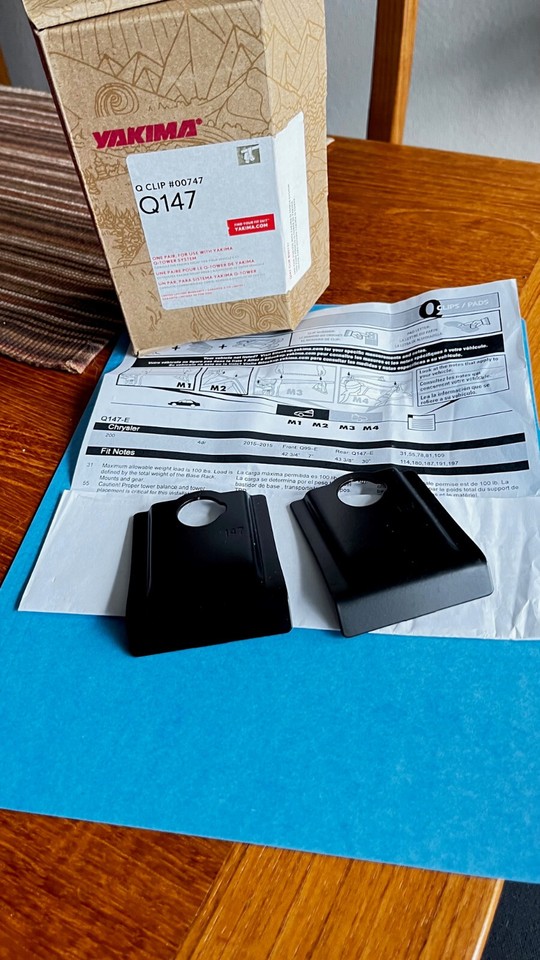 Yakima Q147 Q Tower Clips set with instructions Car Rack clips | eBay