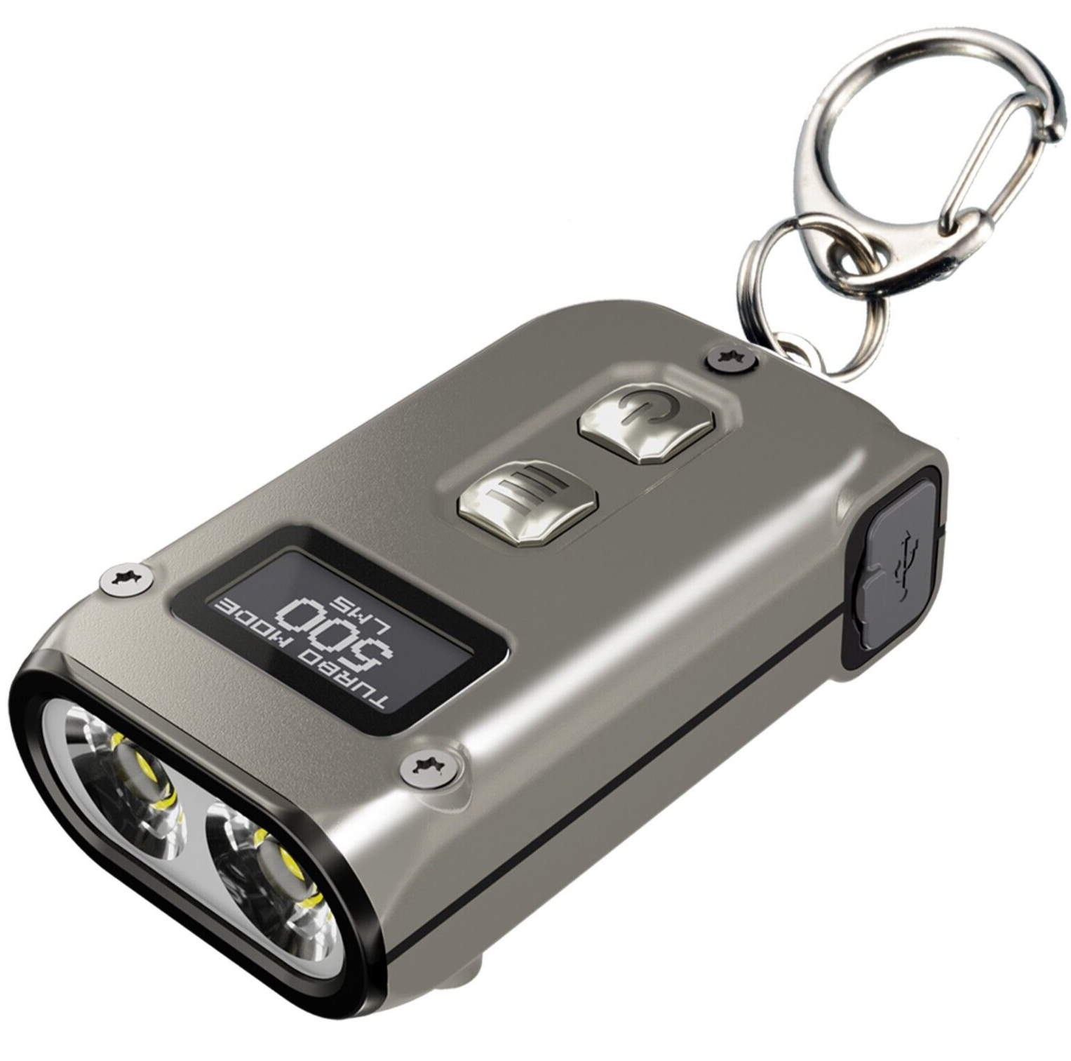 Nitecore TINI2 Ti 500 Lumen Rechargeable Keychain Flashlight - Titanium ...