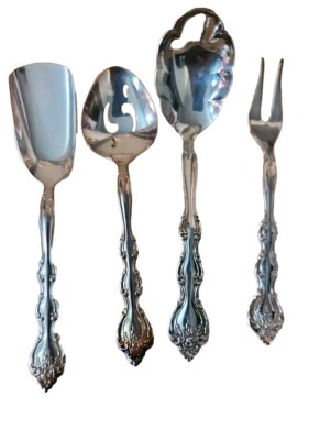 HTF 4 Pc Serving Set International Silverplate 1971 Interlude Pattern ...