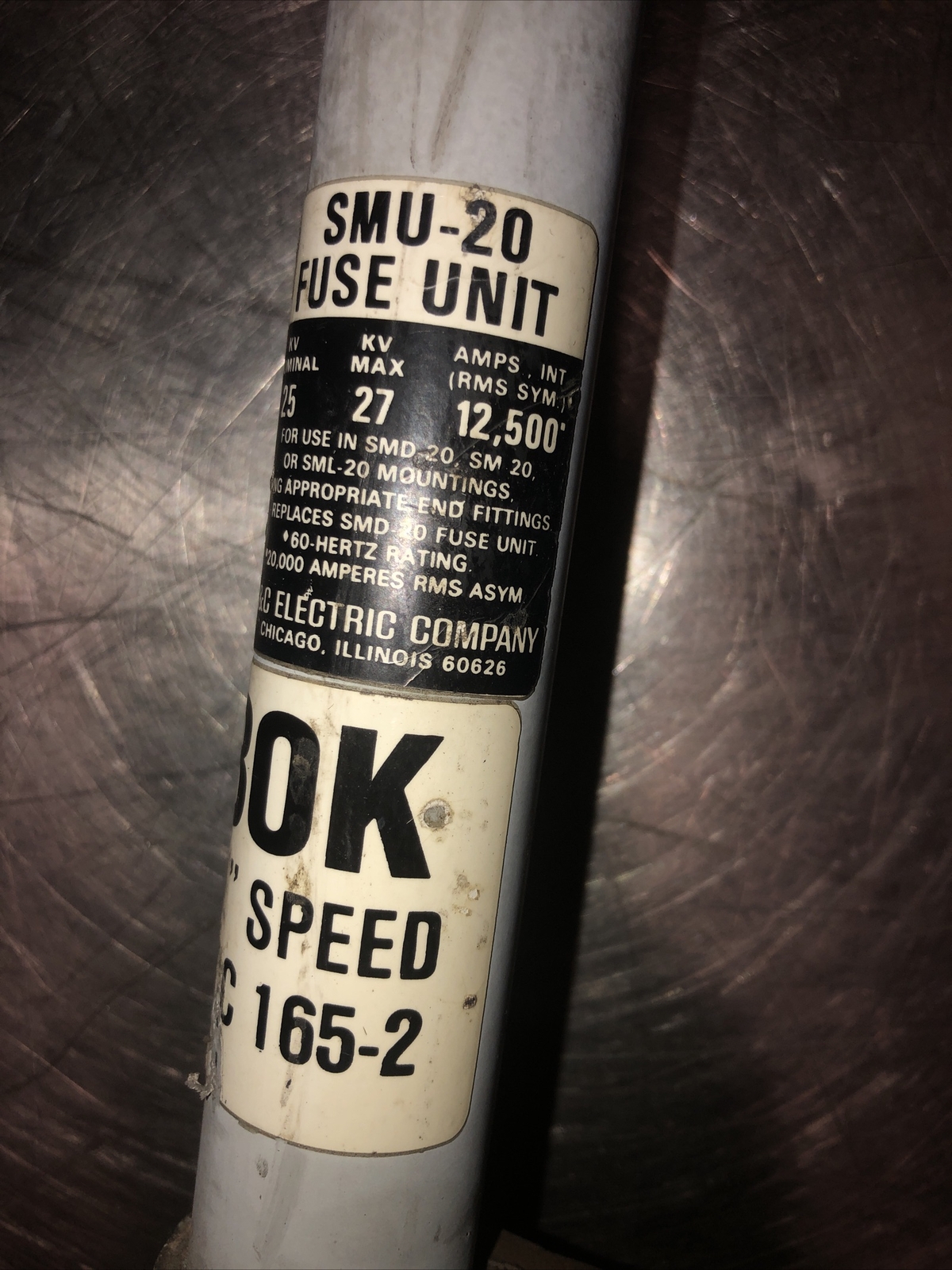 NOS S&C SMU-20 Fuse Unit TCC 165-2 27KV 80K AMP. ID #48 | eBay