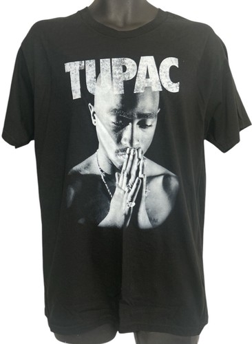 TUPAC 2PAC Tee Mens Size L Black T-shirt Hip-hop Rap Print Design ...