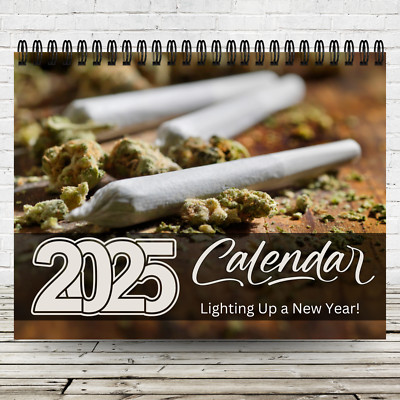 2025 Cannabis Calendar | 12 Month Calendar | Wall Calendar Weed ...