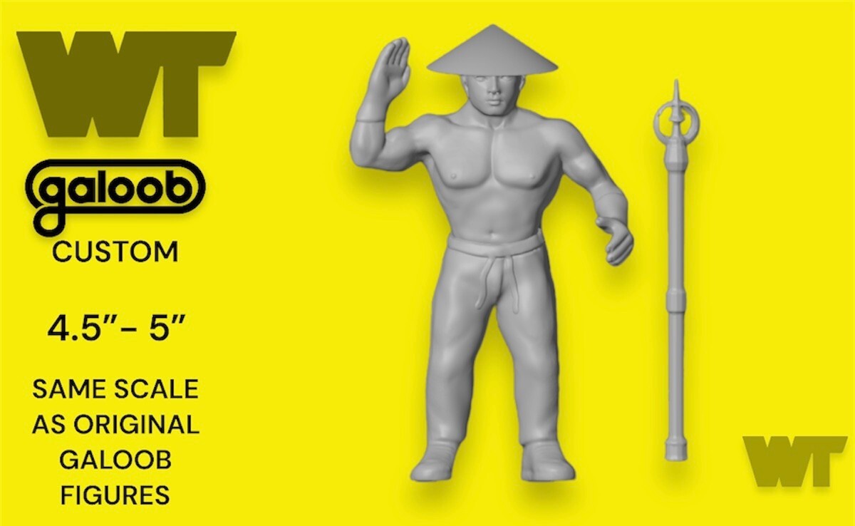 HAKUSHI WCW Galoob Style CUSTOM WWF Unpainted WWE *READ* | eBay