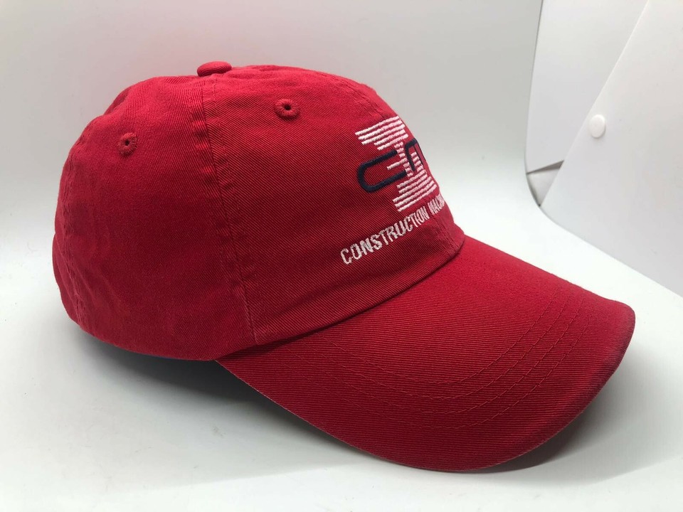 CMI Construction Machinery Ind Cap Hat Adult Adjustable Red Cotton | eBay