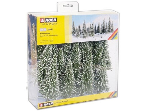 NOCH 24681 - H0, TT Snow Firs, 16 Pieces, 10 - 14 Cm - New | eBay