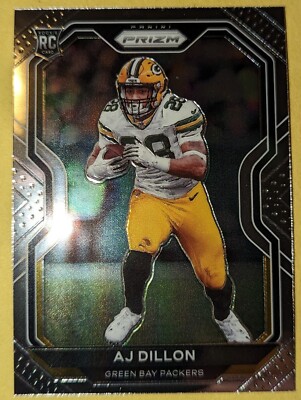 2020 PANINI PRIZM A.J. DILLON RC ROOKIE CARD #364 GREEN BAY PACKERS ...