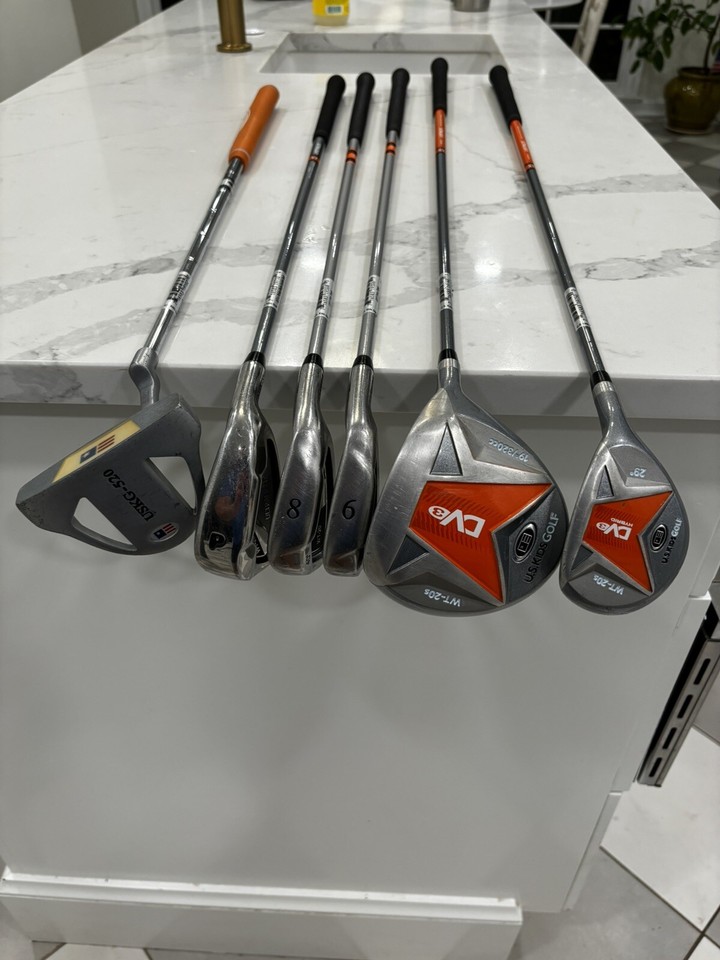 US Kids Golf USKG 48-54 Ultralight WT20 6 Club Set Kids Height 51" W ...