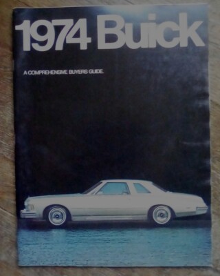 1974 Buick, full-line, Comprehensive Buyers Guide 62 pages--9x11 | eBay