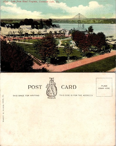 Lake from Hotel Virginia Conneaut Lake Pennsylvania PA Postcard | eBay