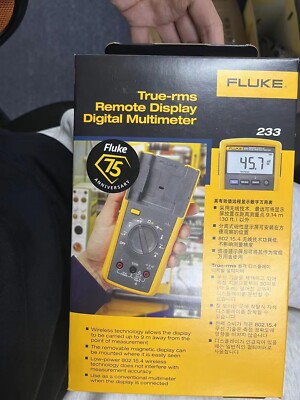 Fluke 233 Remote Display Digital Multimeter Wireless AC DC Continuity ...
