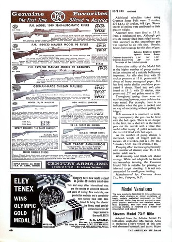Century Arms Firearms Print Ad American Rifleman Magazine July 1966 | eBay
