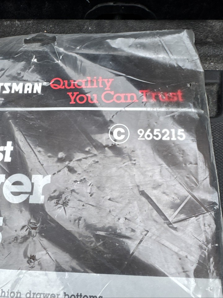 Sears Craftsman USA Nos Tool Chest Box Drawer Liners Vintage Pkg 65215 ...