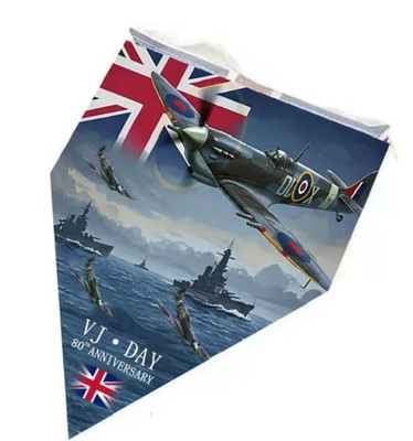 VJ Day 80th Anniversary Bunting Flags Banner Spitfire UNION JACK ...