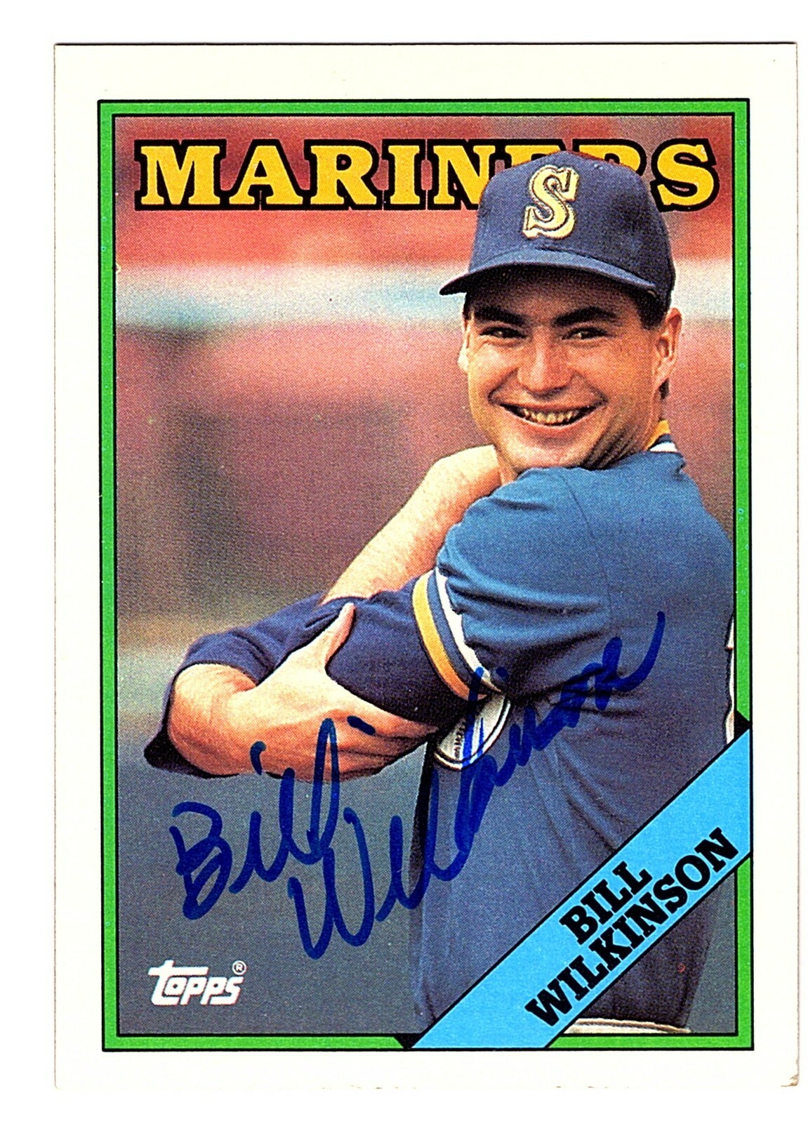 Bill Wilkinson Autograph On A 1988 Topps - Seattle Mariners | eBay