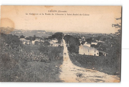 Lugon-et-l'Île-du-Carnay Gironde France Postcard 1907-1915 Road General ...