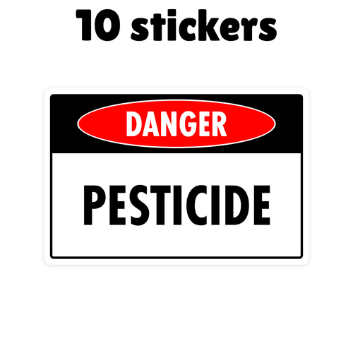 Pesticide Danger Safety Sign Sticker Label Fade & Waterproof Vinyl | eBay