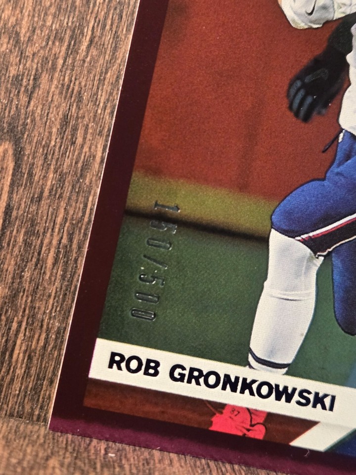2019 Panini Donruss Stat Line Season /500 Rob Gronkowski New England ...