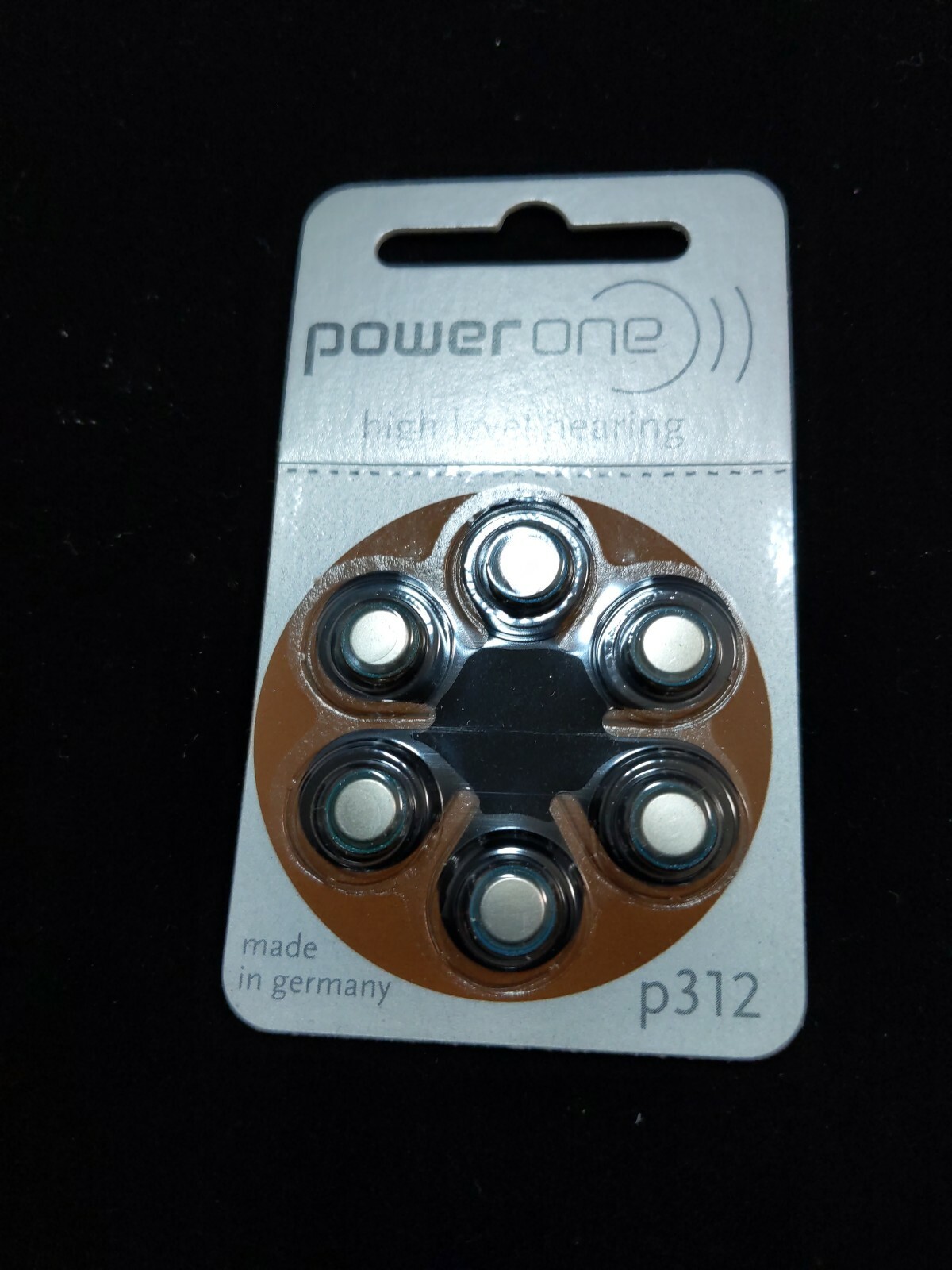 Power-One POWERONE-P312-6PK-MF P312 Hearing Aid Batteries - Pack of 6 ...