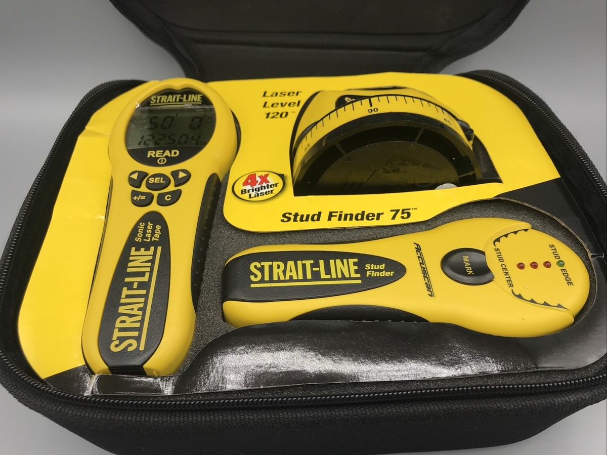 Strait Line Wall Scanner Strait Line Sonic Laser Tape Stud Finder 75