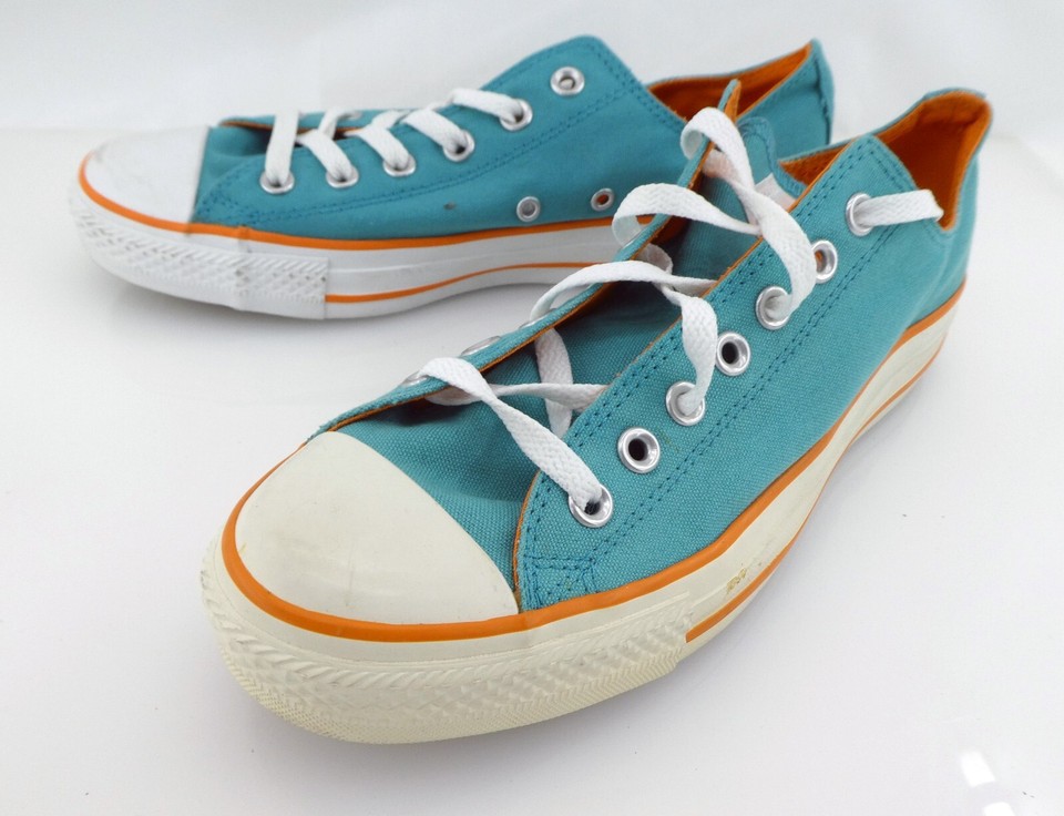 Converse Shoes Chuck Taylor All Star Ox Sea Blue/Orange Sneaker ...