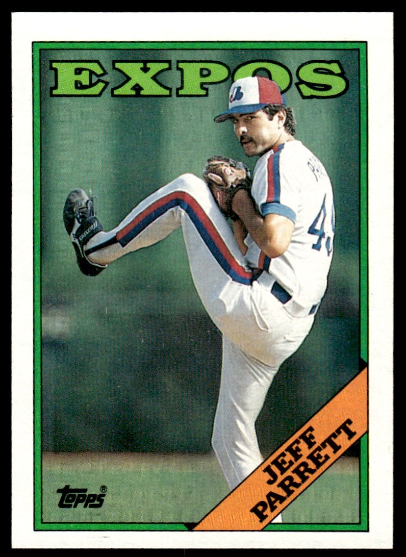 1988 Topps Baseball Card Jeff Parrett Montreal Expos #588 | eBay