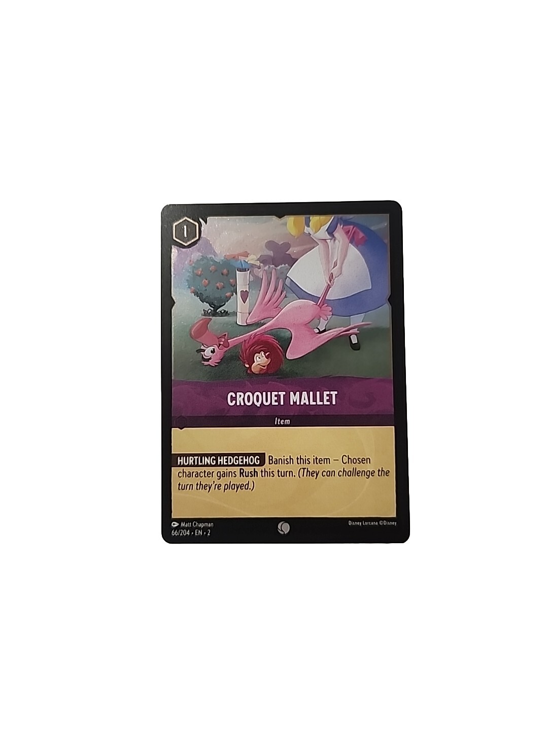 Disney Lorcana TCG Croquet Mallet 66/204 Holo Common Rise of the ...