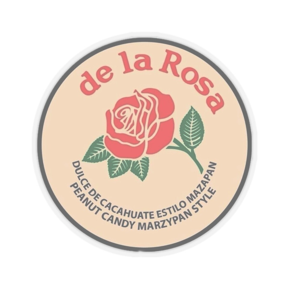 Mazapan Dulce Mexicano De La Rosa Mexican candy peanut treat Kiss-Cut ...