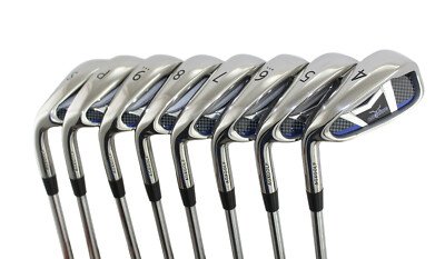 SENIOR MEN'S LEFT SAME LENGTH IRONS SET 4-9 IRONS + PW, GRAPHITE ...