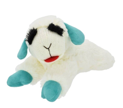 Multipet Lambchop Boo Boo 10" Medium Plush Retro Lamb Chop Soft Dog Toy ...