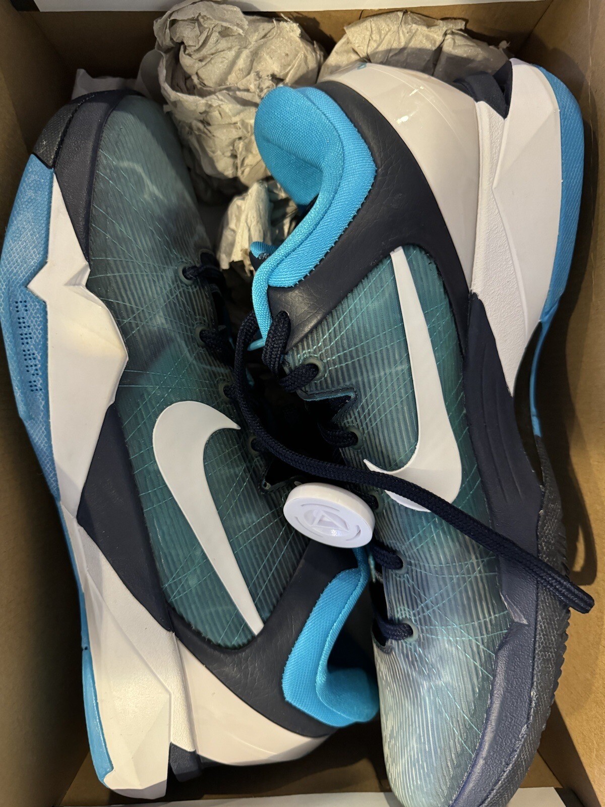 Size 11.5- Nike Zoom Kobe 7 VII Shark 2012 | eBay