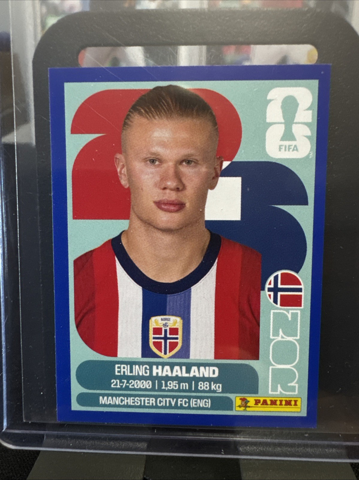 Erling Haaland 2026 Panini World Cup Stickers #NOR15 Blue (1:2) Price ...