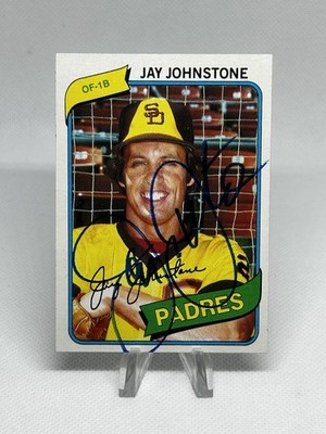 1980 Topps Jay Johnstone #31 On Card Autograph Authenticated San Diego ...