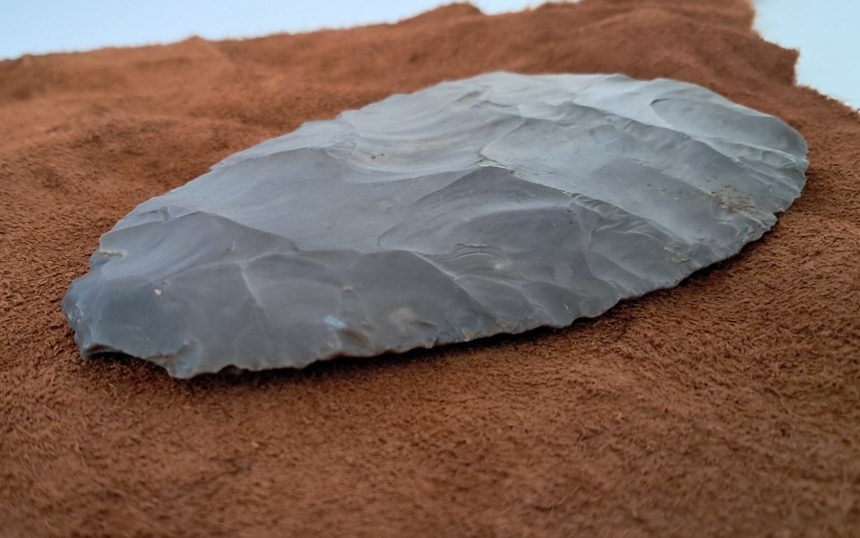 Native American Archaic Style Large 6" Biface Preform Stone Axe Head ...
