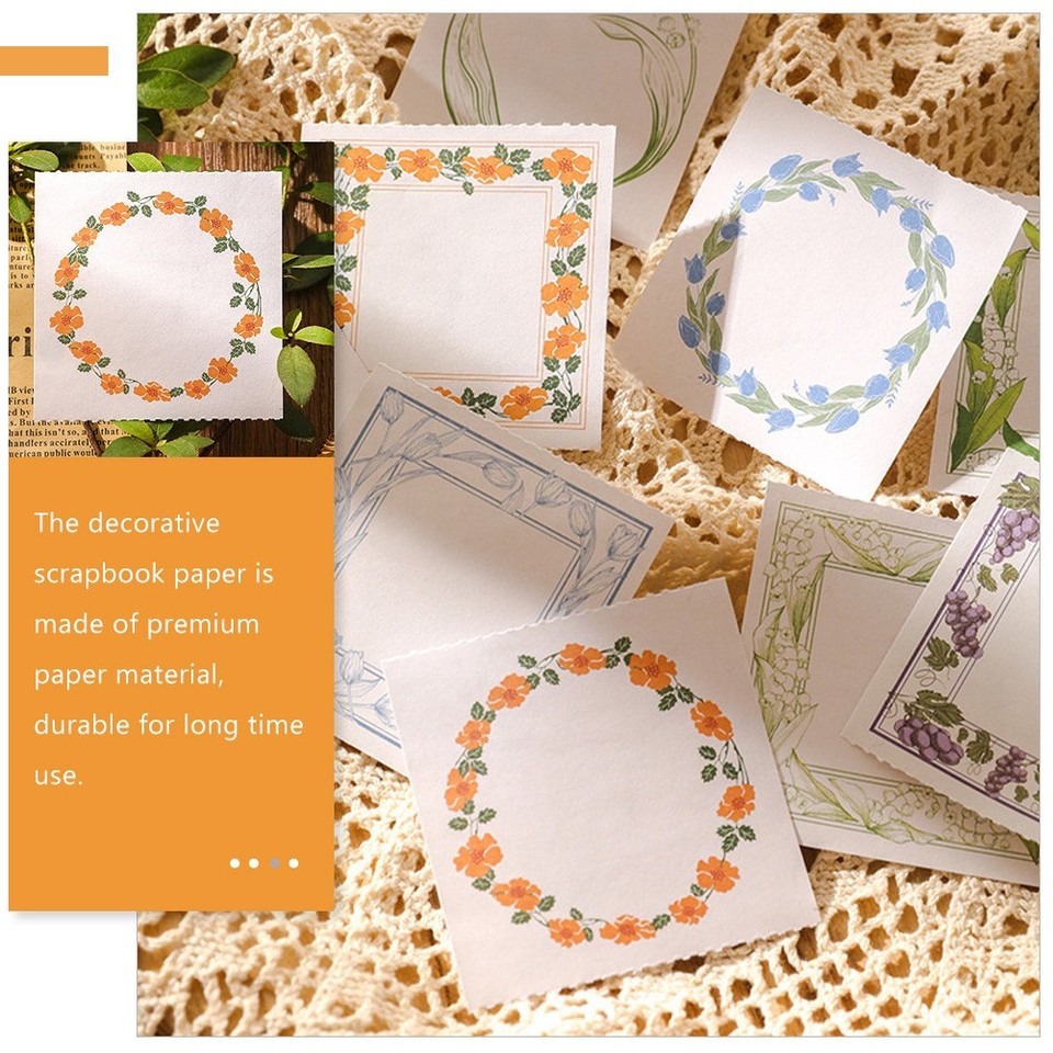 4 Sets Diy Scrapbook Material Vintage Paper for Scrapbooking Wedding ...