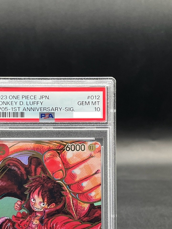 PSA 10 Luffy ST01-012 OP-05 Eiichiro Oda Signature One Piece Card ...