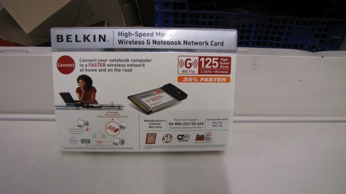 BELKIN HIGH SPEED MODE WIRELESS G NOTEBOOK NETWORK CARD, BOXED | eBay