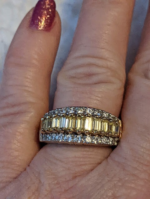 HSN Exclusive 925 Sterling Silver, Gold Vermeil Plate Yellow Baguette ...