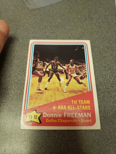 1972-73 Topps Donnie Freeman ABA All Star # 252 Dallas Chaparrals | eBay