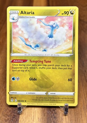 Altaria 106/203 Rare Non Holo Evolving Skies Pokemon Card NM | eBay