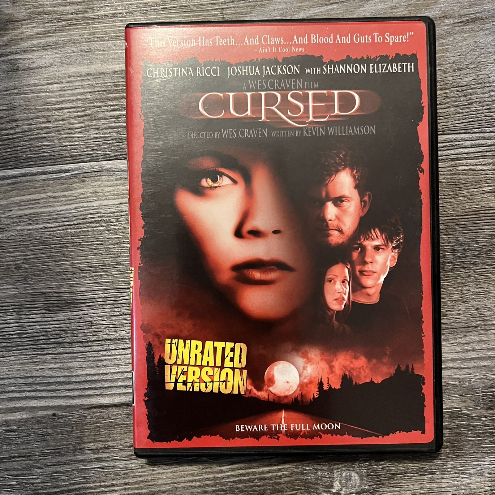 Cursed (Unrated Version) DVD Man Cave Horror Thriller Movie ...