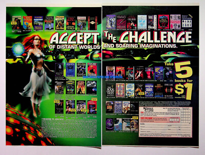 Science Fiction Book Club 1998 Sci-Fi Trade Print Magazine Ad Poster ...