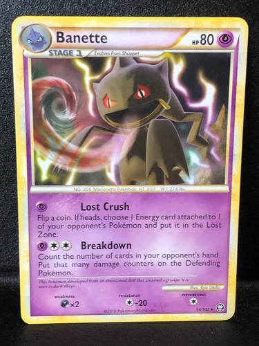 Banette 14/102 Non Holo Rare HGSS Triumphant Pokemon TCG Near Mint NM ...